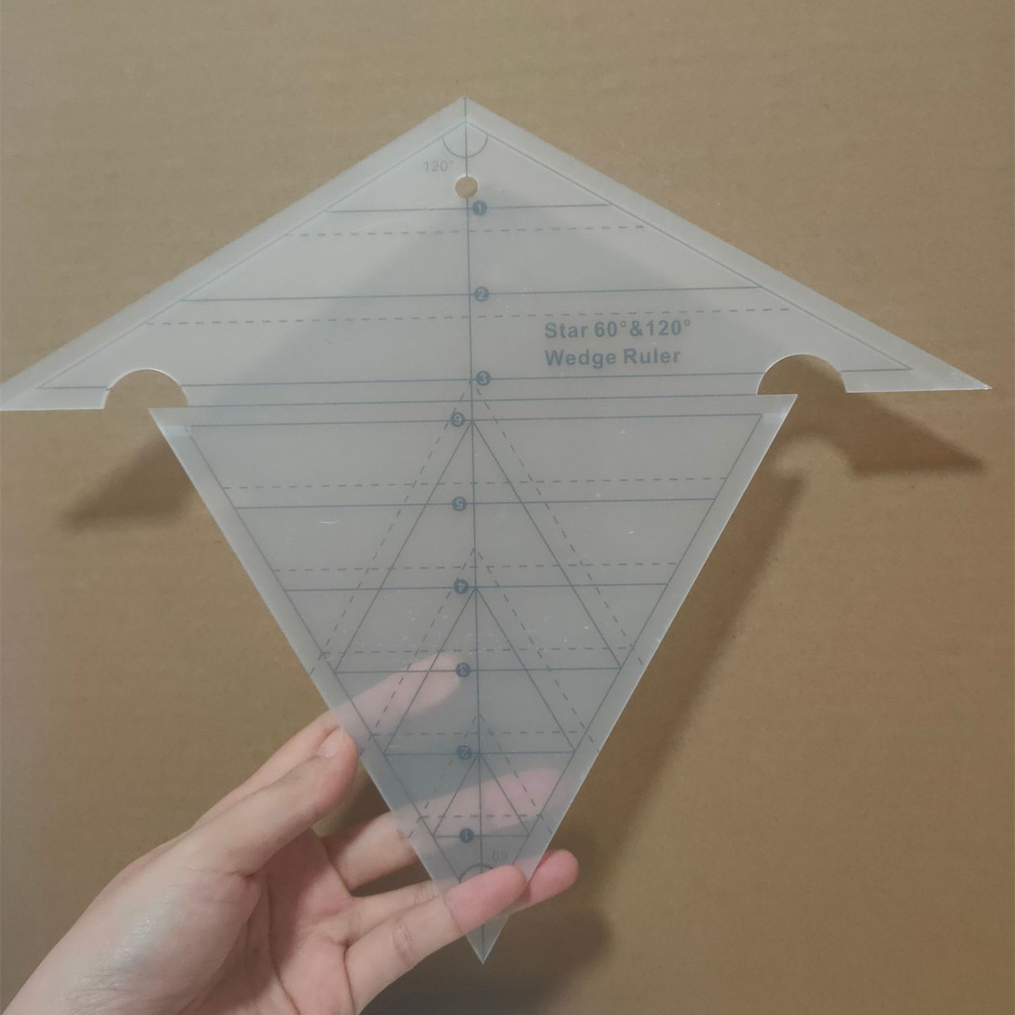 Home Stencil Cutting Ruler Sewing Star Wedge Ruler - CJdropshipping