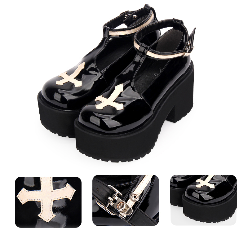 Cross Demon Platform Shoes, Platform heels, Women Platform Shoes, Girls ...