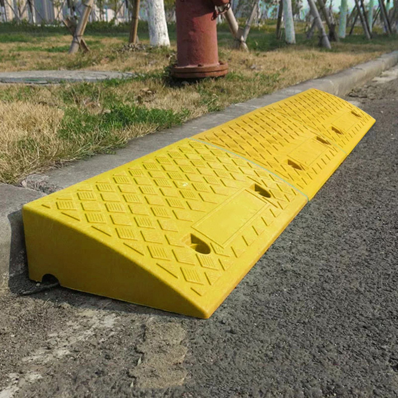Plastic Car Rubber Triangle Ramp Mat - CJdropshipping