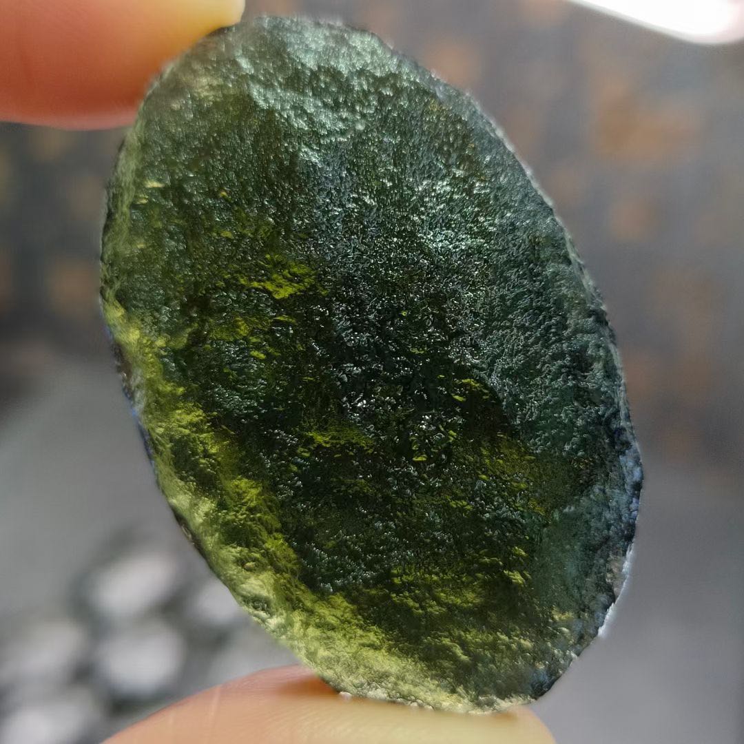Green Glass Meteorite Shaped Energy Original Stone Men's And Women's ...