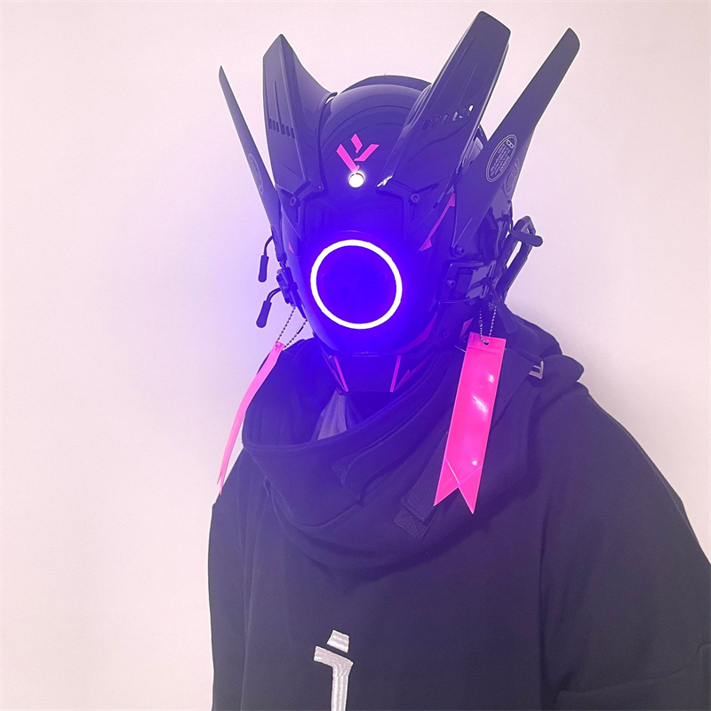 Cosplay Role-playing Mask Luminous Mechanical Function Wind - HELL at ...