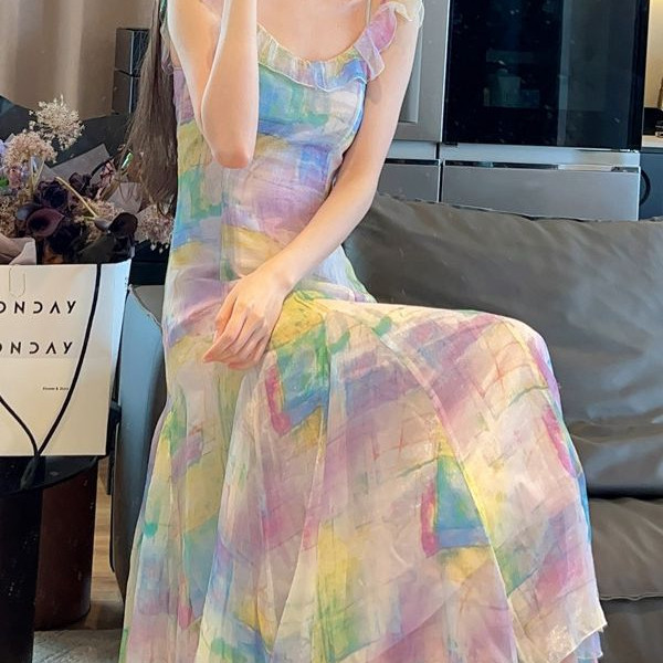 Mermaid Camisole Streamer Dress French Lady - CJdropshipping