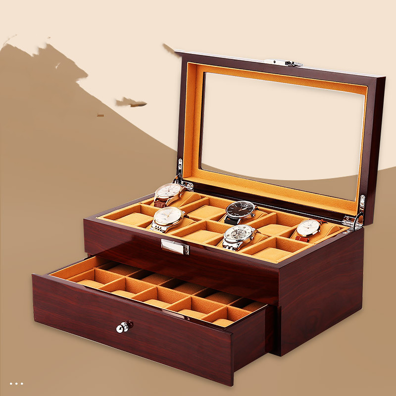 20 Position Window Watch Display With Drawer - CJdropshipping