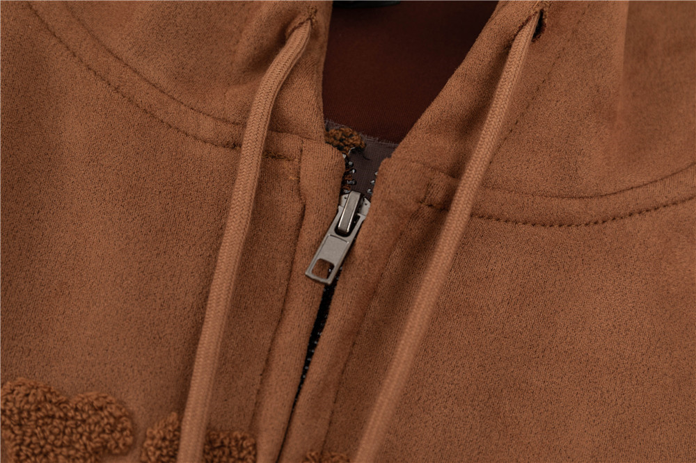 Flocked Embroidered Lettering Hoodie Jacket at Rs 7120 | Bangaon| ID ...