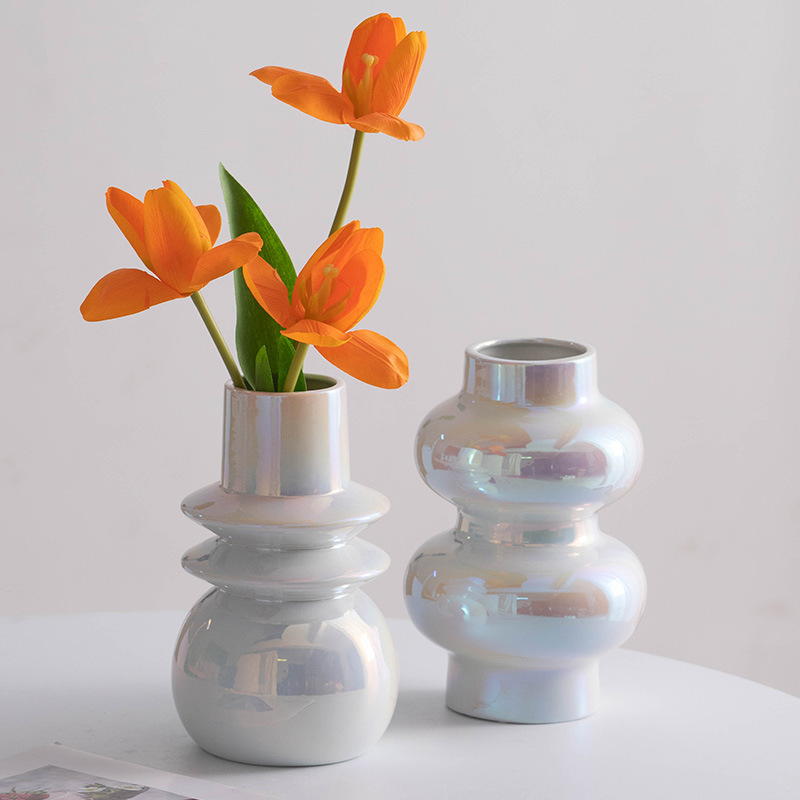 Pearl Plated Ceramic Vase Ornaments - CJdropshipping