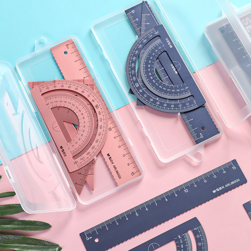 Aluminum Alloy Set Ruler Student Stationery - CJdropshipping