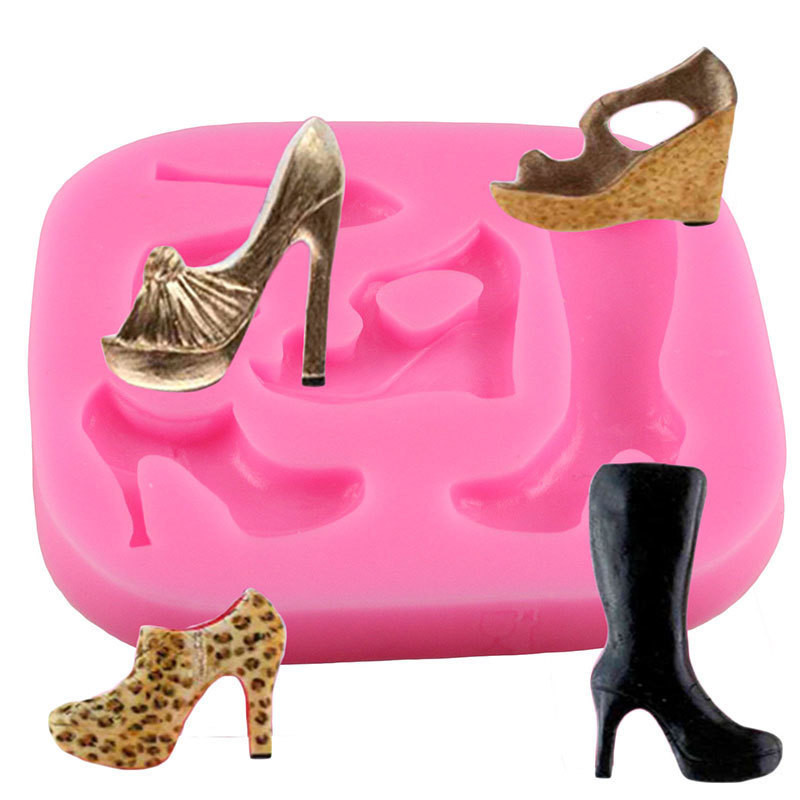 Fondant Silicone Mold High Heels Combination Cjdropshipping