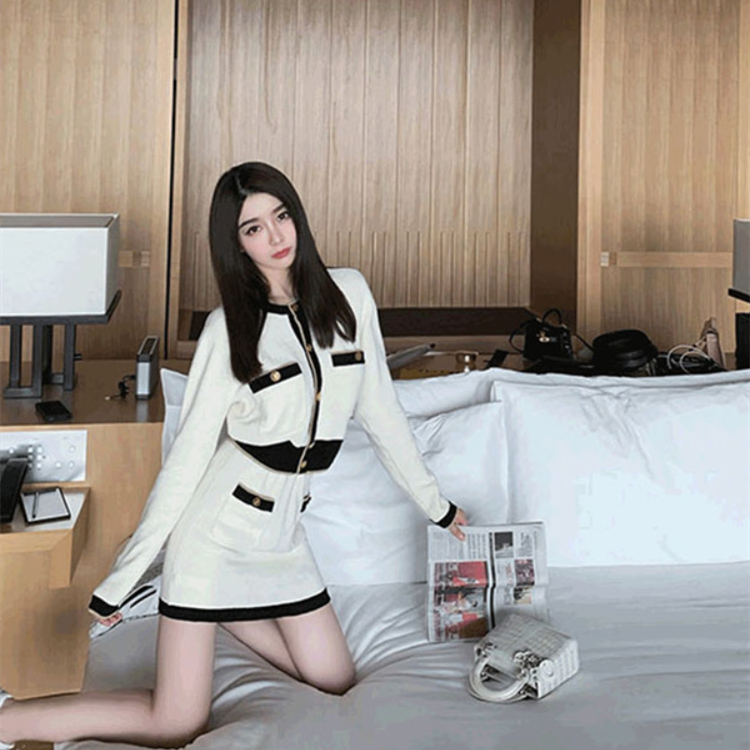 Salt Series Wear And Age-reducing Western-style Knitted Suit ...