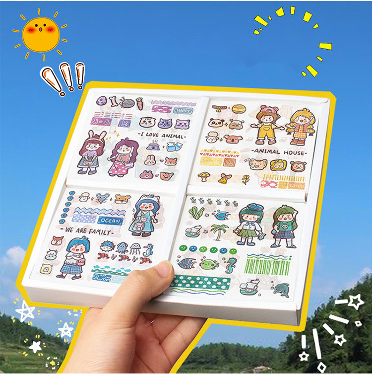 100 Cartoon Hand Account Stickers Set - CJdropshipping