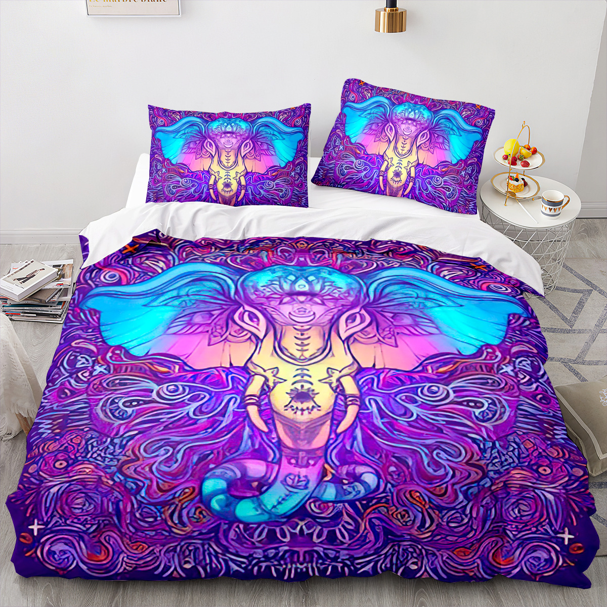 Elephant Series Three-piece Quilt Cover - CJdropshipping
