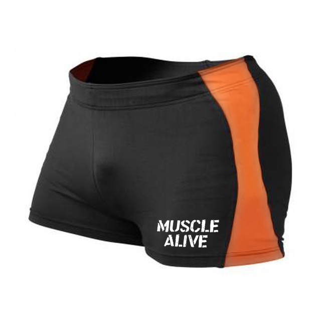 MUSCLE ALIVE Tight Men Gym Shorts Bodybuilding | eBay