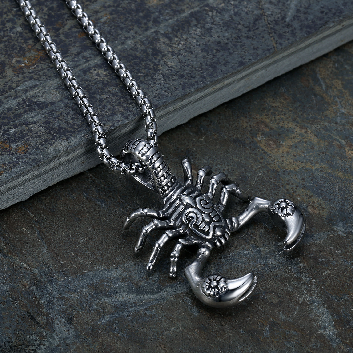 Gothic Vintage Stainless Steel Scorpion Pendant Necklace - CJdropshipping