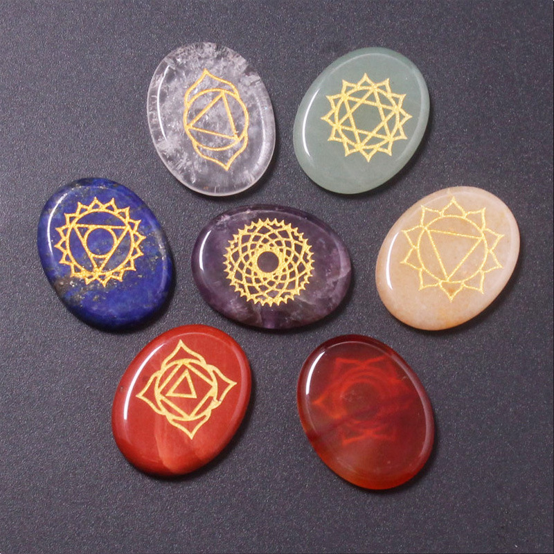 Seven Color Stone Symbol Crystal Ornament Set - CJdropshipping