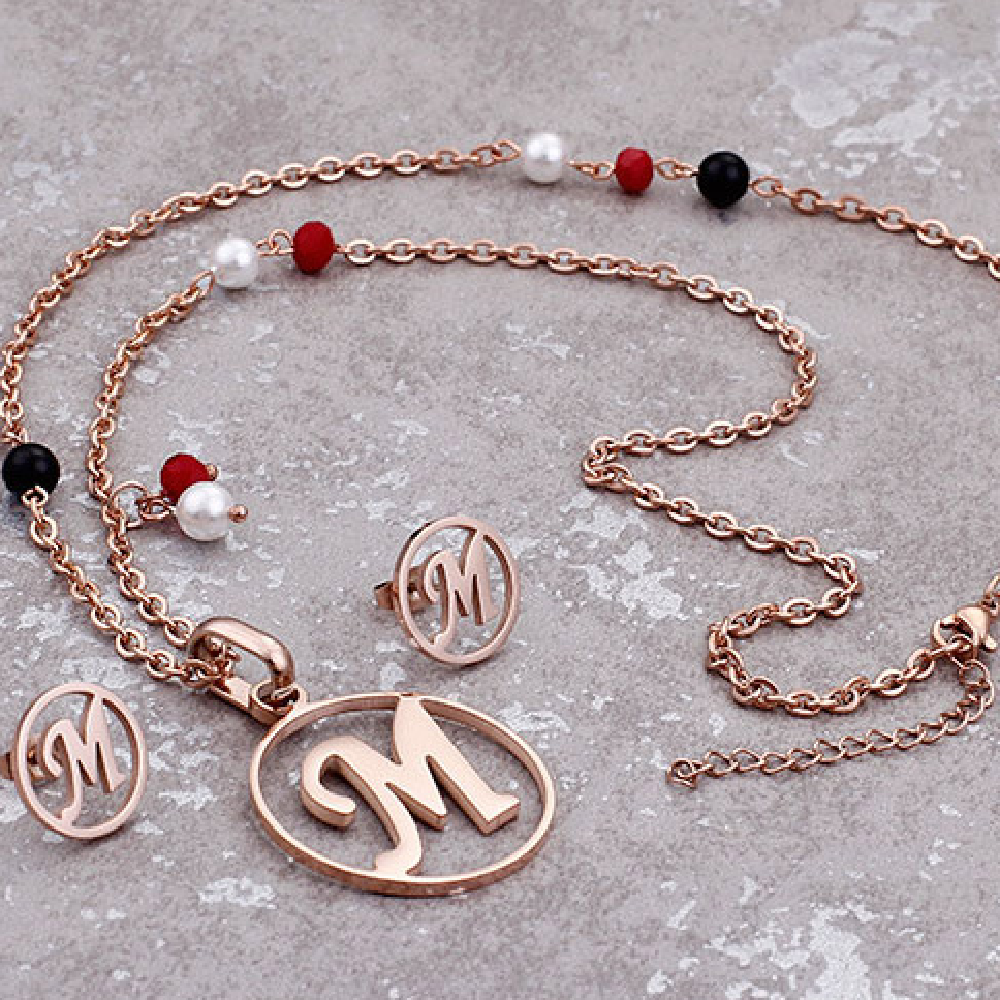 Personalized Letter M-shaped Stainless Steel Suit - CJdropshipping