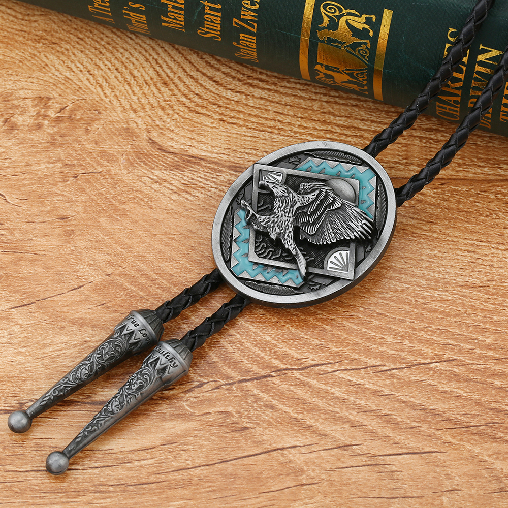 Western Denim Leather Rope Poirot Collar - CJdropshipping
