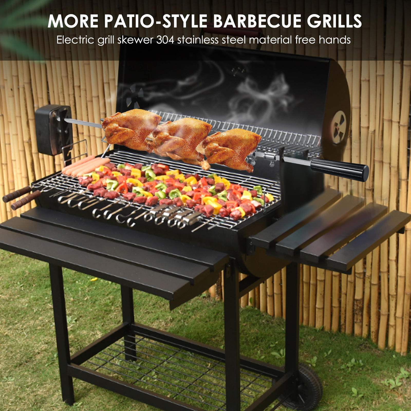 Stainless Steel Portable Automatic Rotary Kebab - CJdropshipping