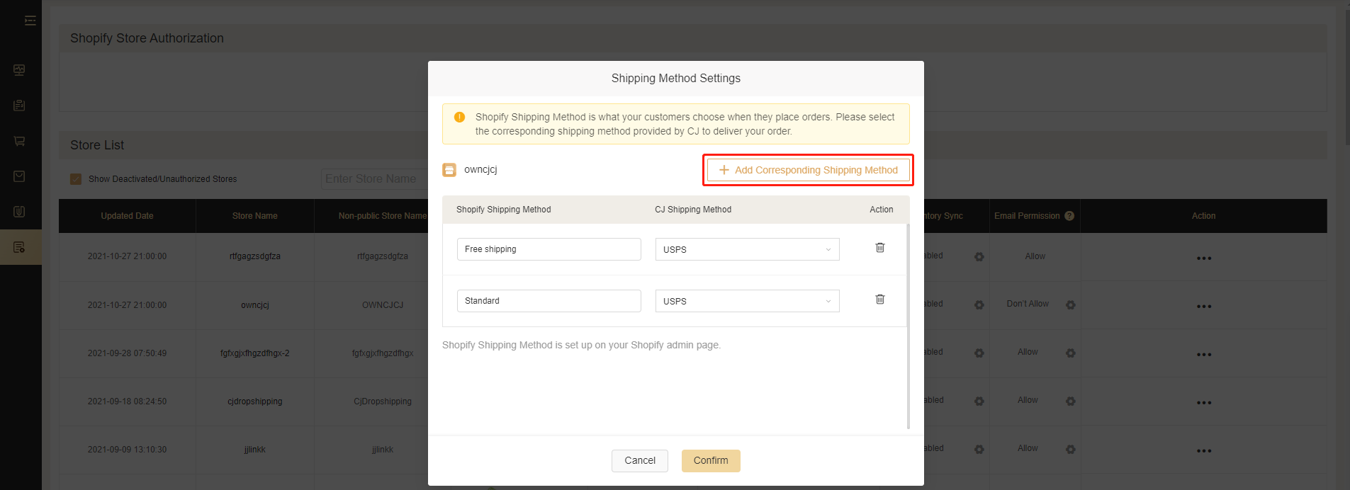 New Feature: Setting up Shipping Methods for Shopify Orders