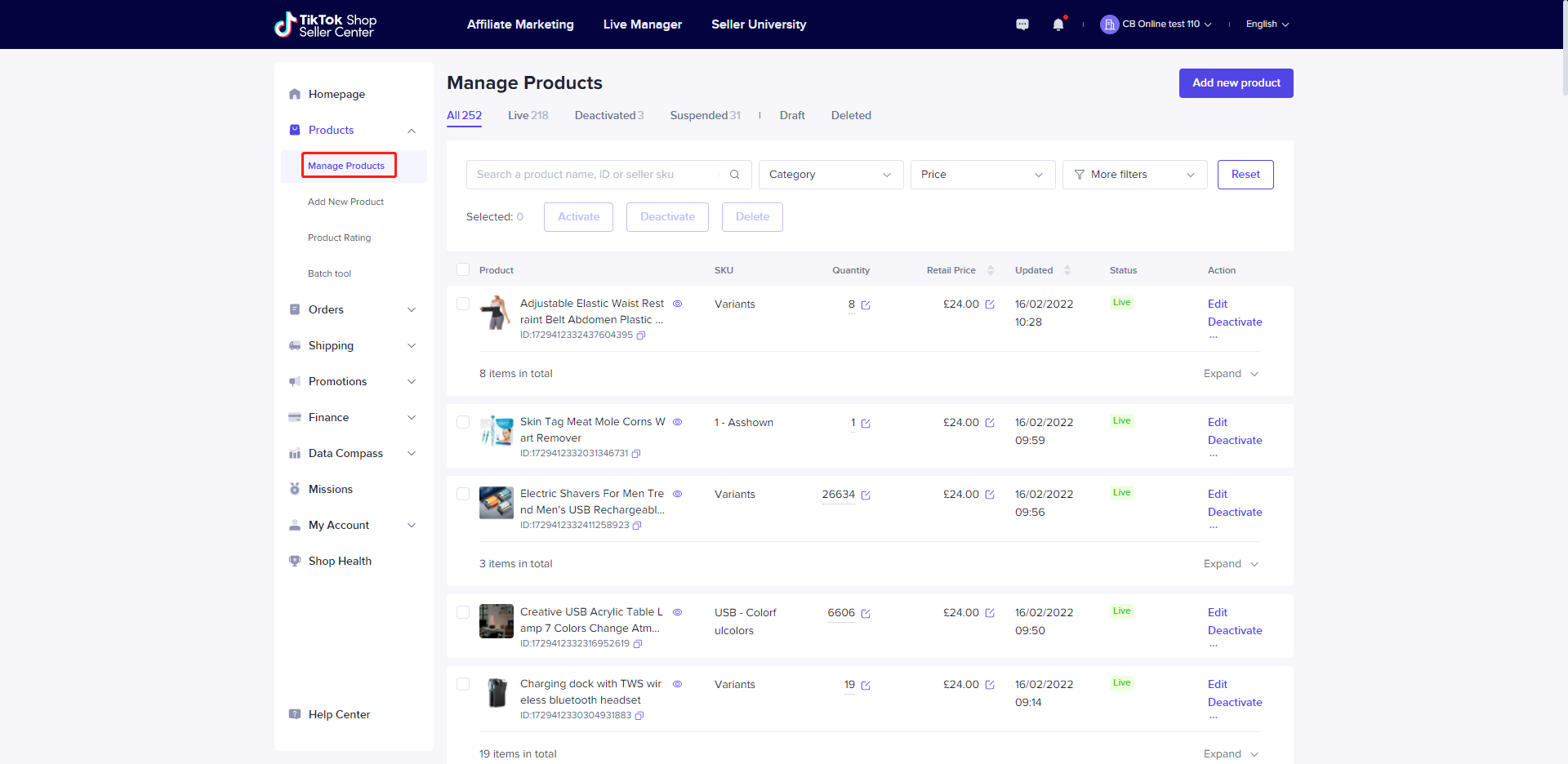 How to List CJ Products to TikTok?