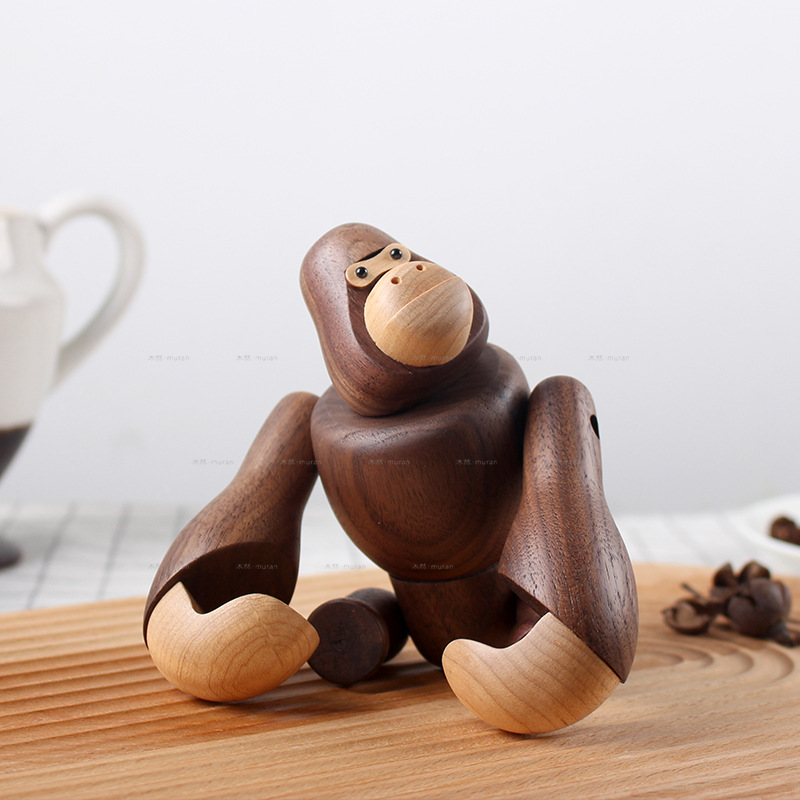 Wooden Crafts Gorilla Creative Ornaments - CJdropshipping